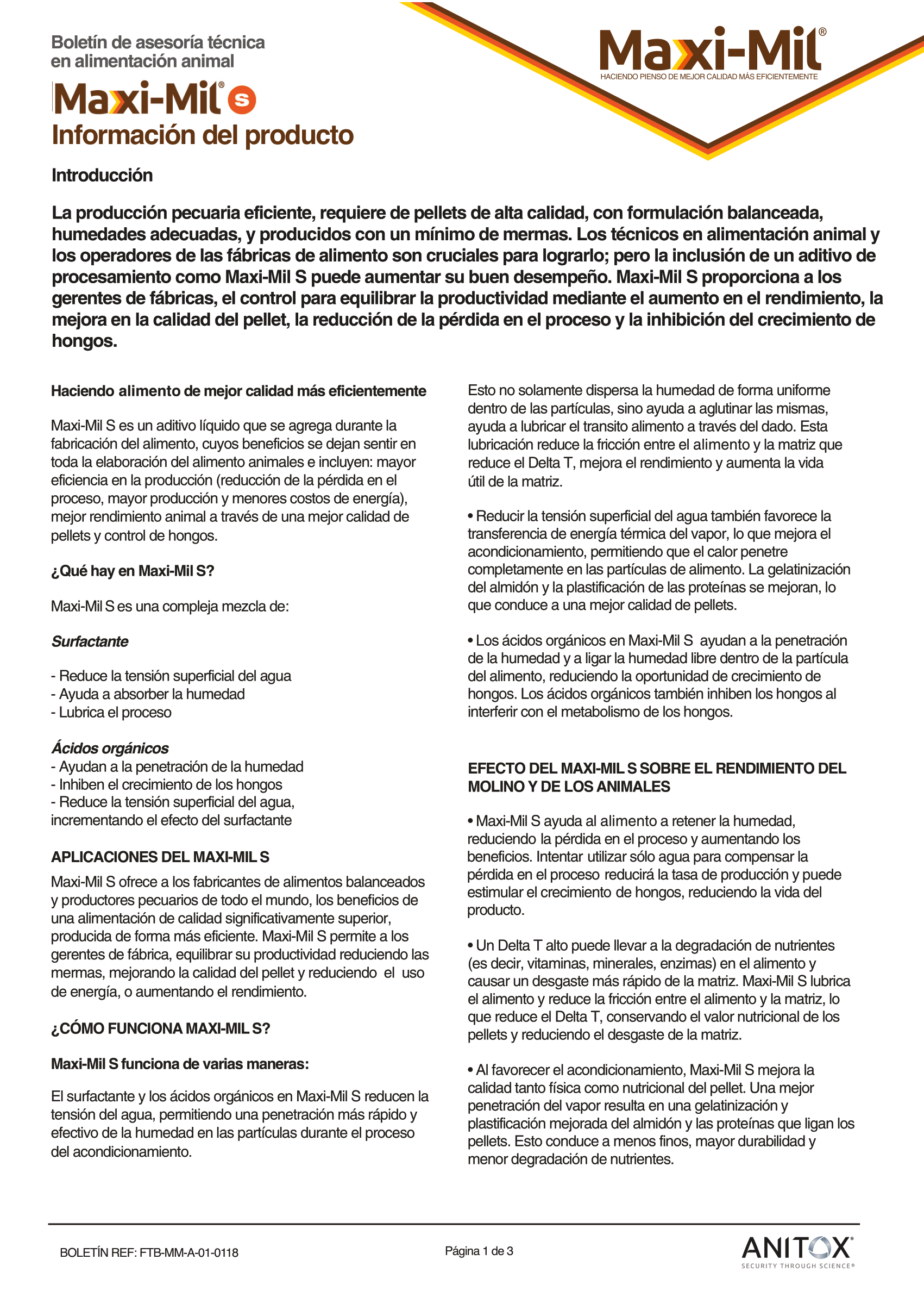 Maxi-Mil | Product Summary (Spanish)